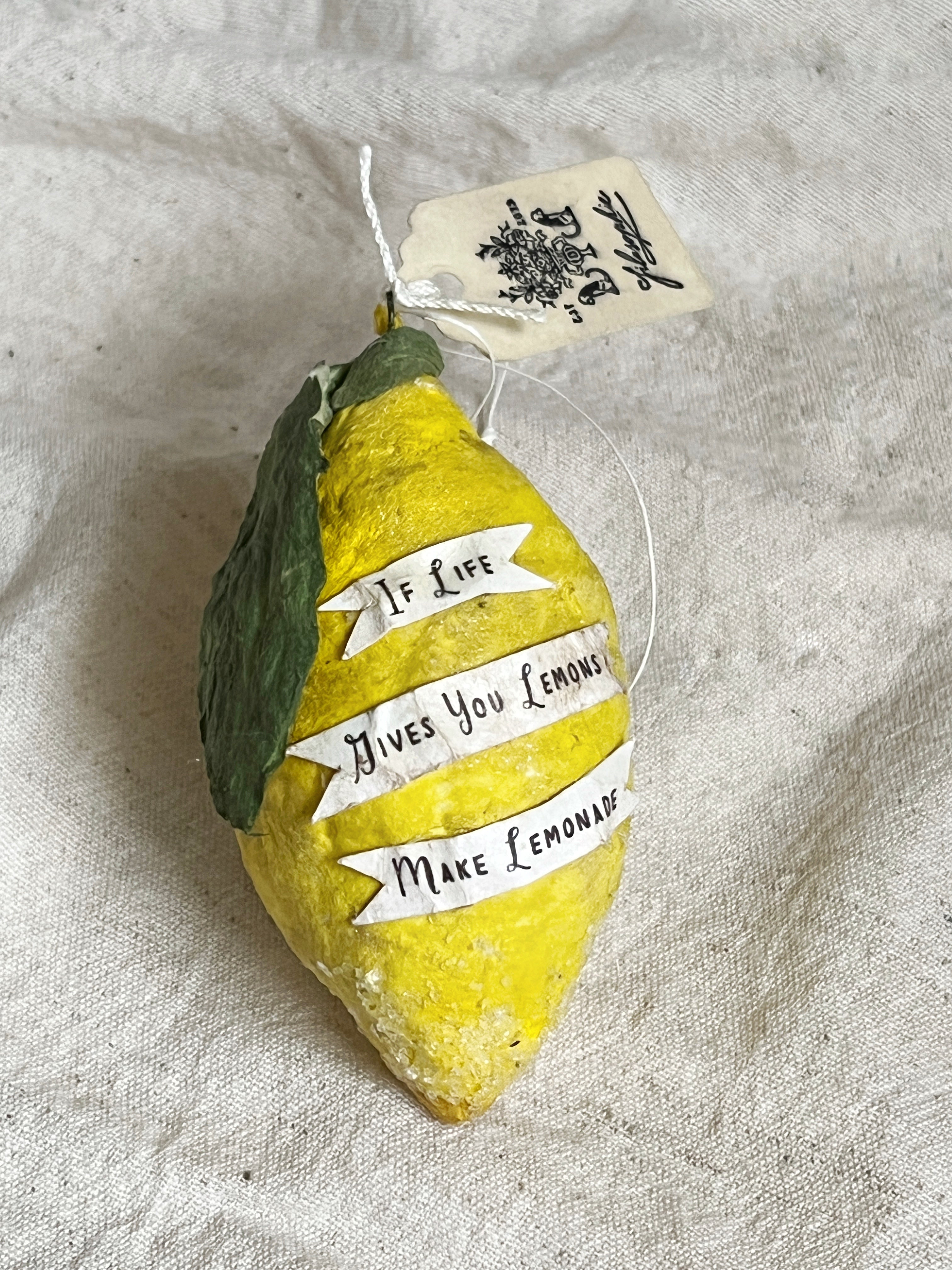 Lemon with Quote Ornament – jcampbell.design